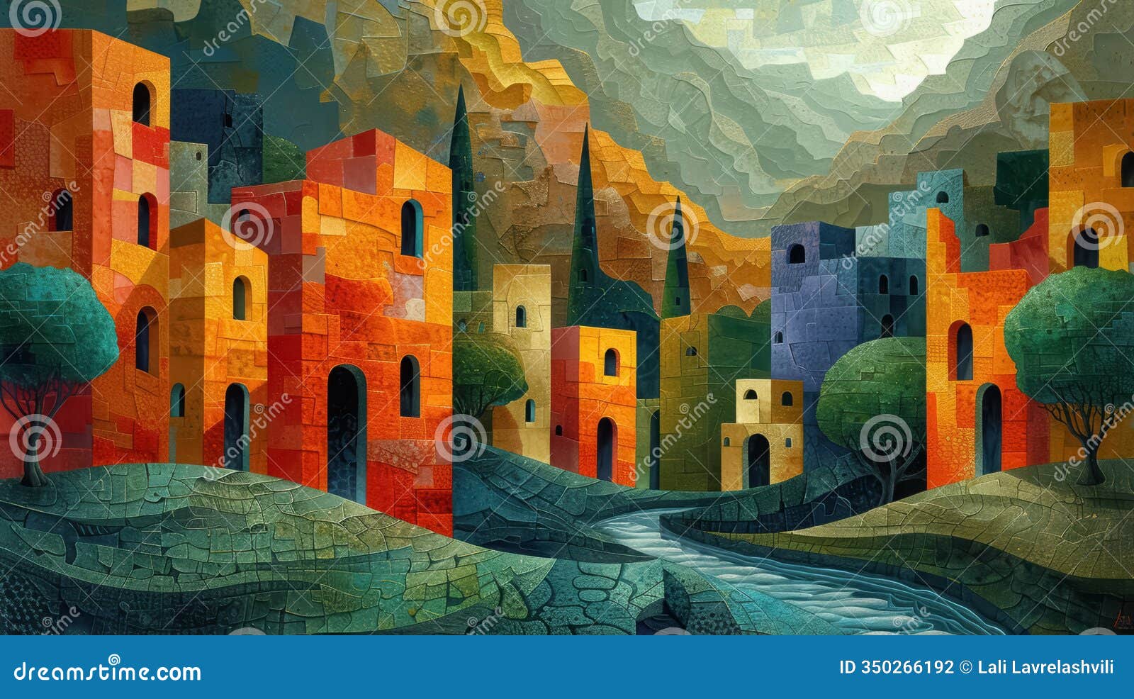 Surreal Mystical Fantasy Artwork. Impossible Art Stock Illustration ...