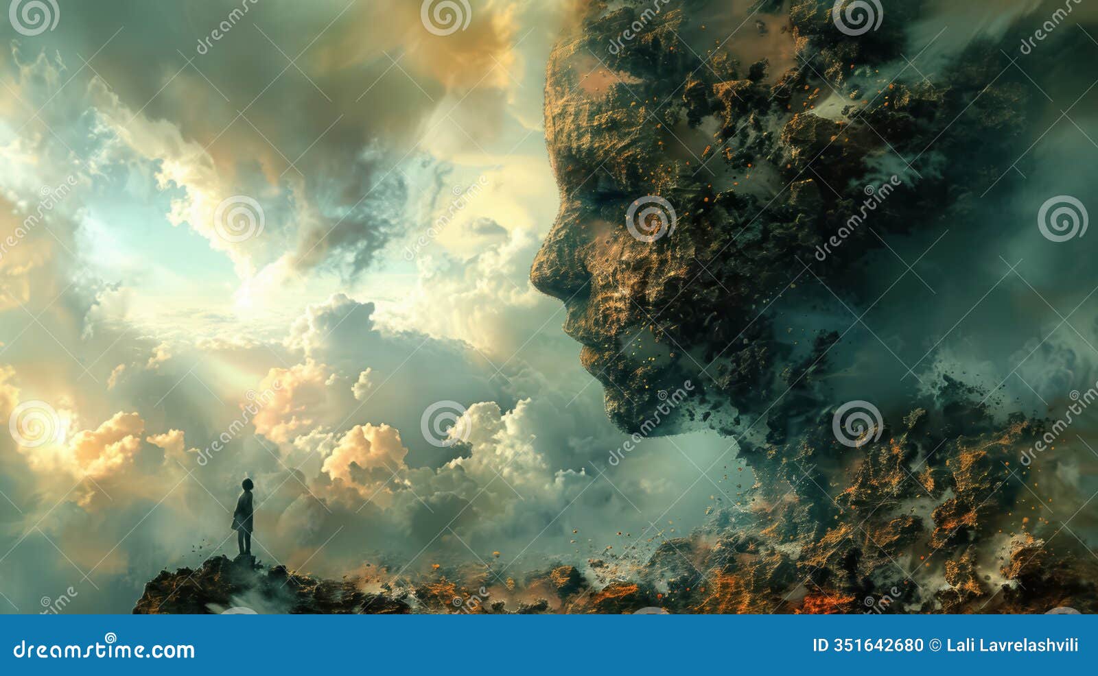 Surreal Mystical Fantasy Artwork. Impossible Art Stock Illustration ...