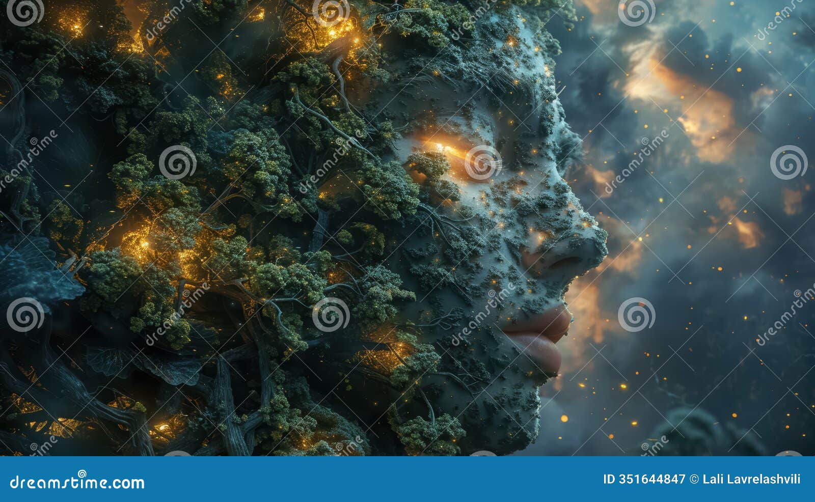 Surreal Mystical Fantasy Artwork. Impossible Art Stock Illustration ...