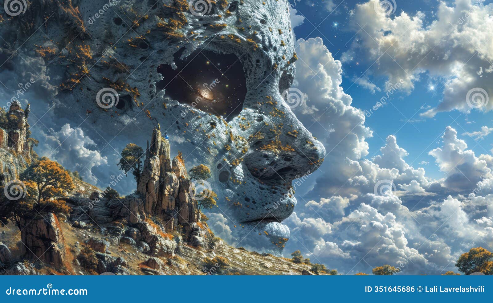 Surreal Mystical Fantasy Artwork. Impossible Art Stock Illustration ...