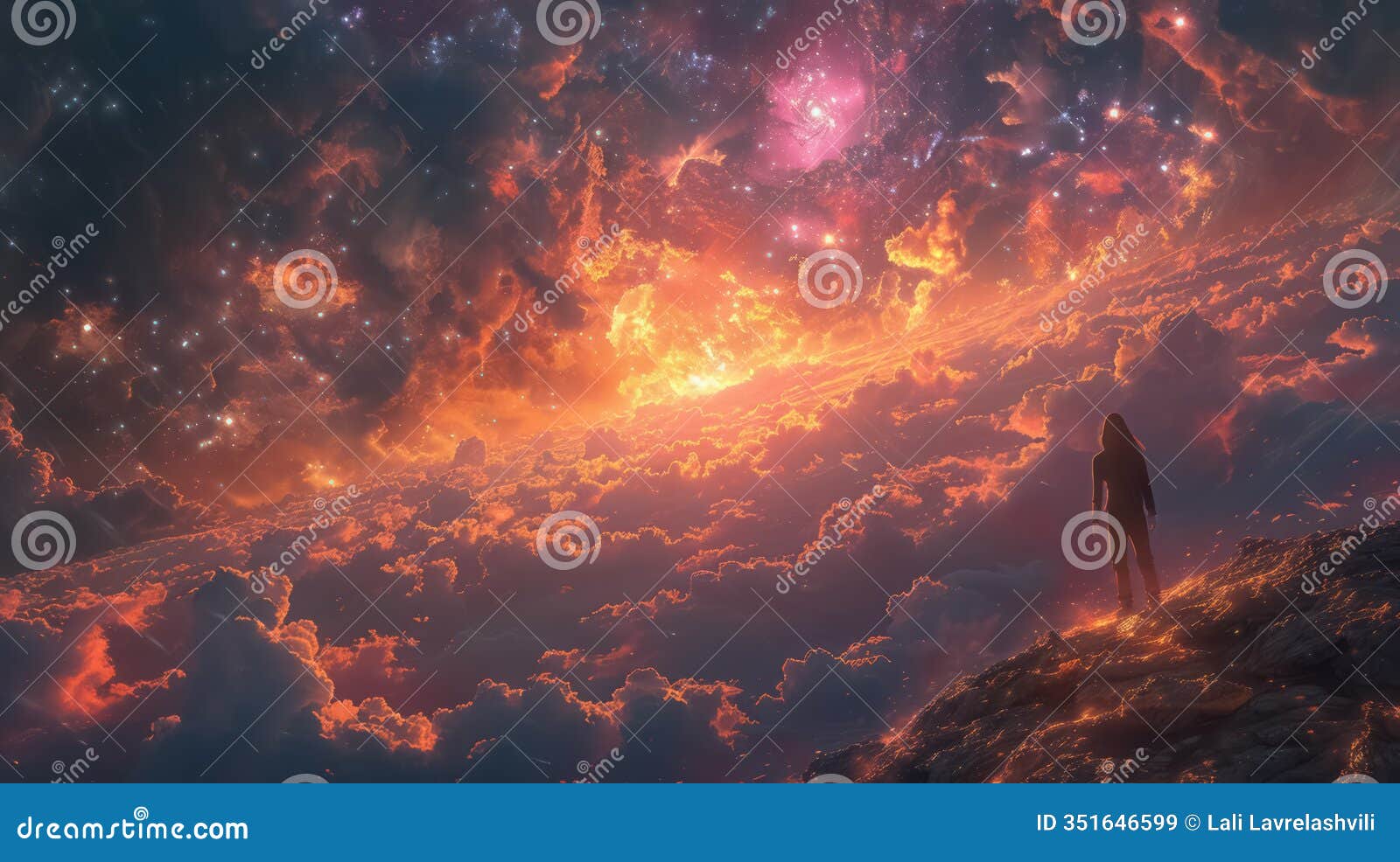 Surreal Mystical Fantasy Artwork. Impossible Art Stock Illustration ...