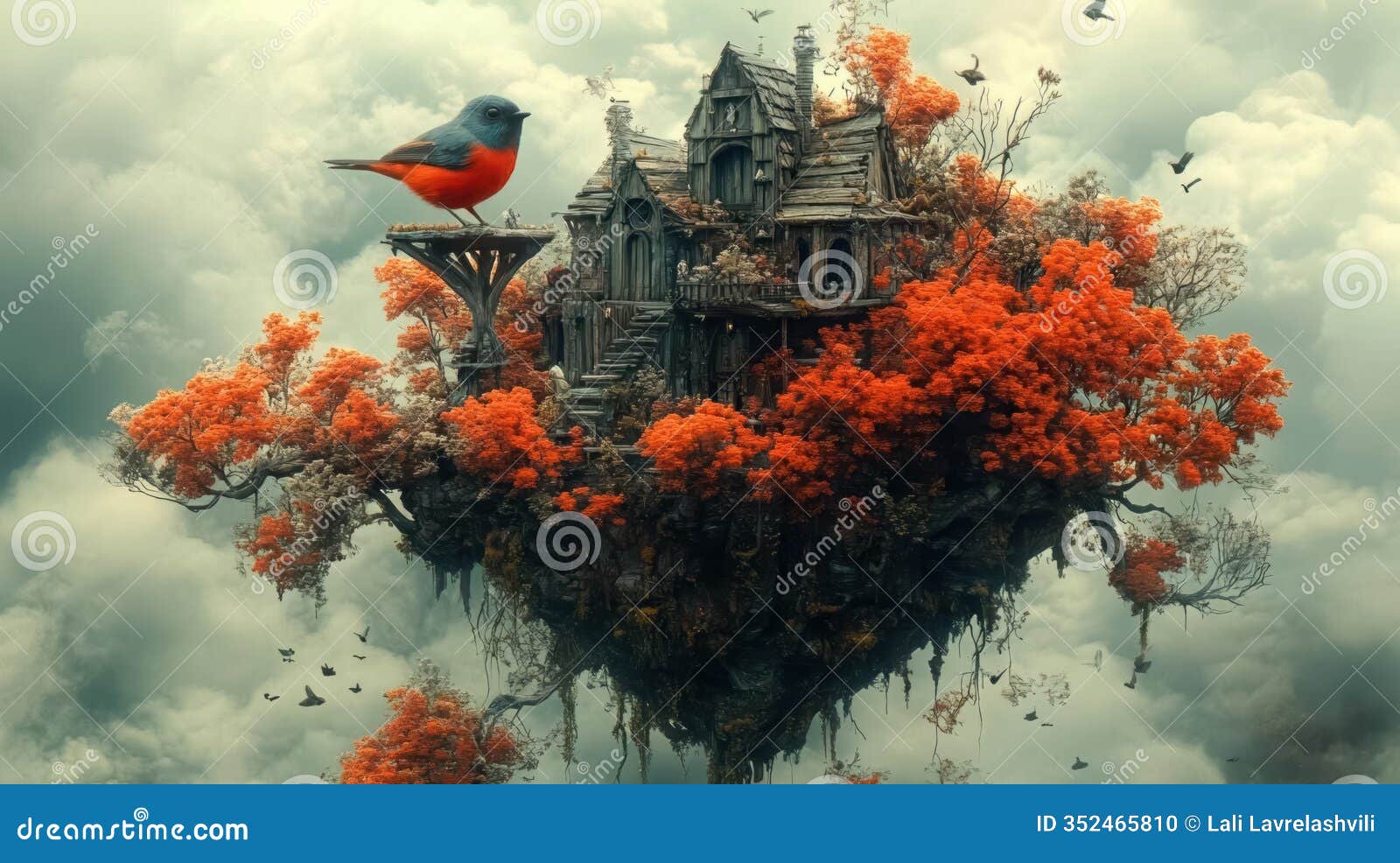Surreal Mystical Fantasy Artwork. Impossible Art Stock Illustration ...