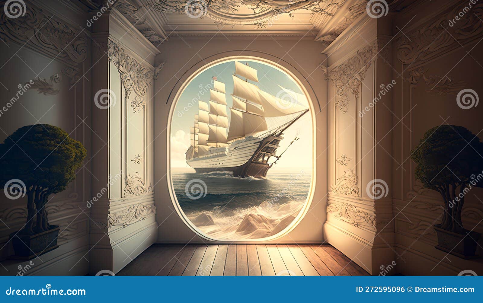 Surreal Mystical Fantasy Artwork. Impossible Art Stock Illustration ...