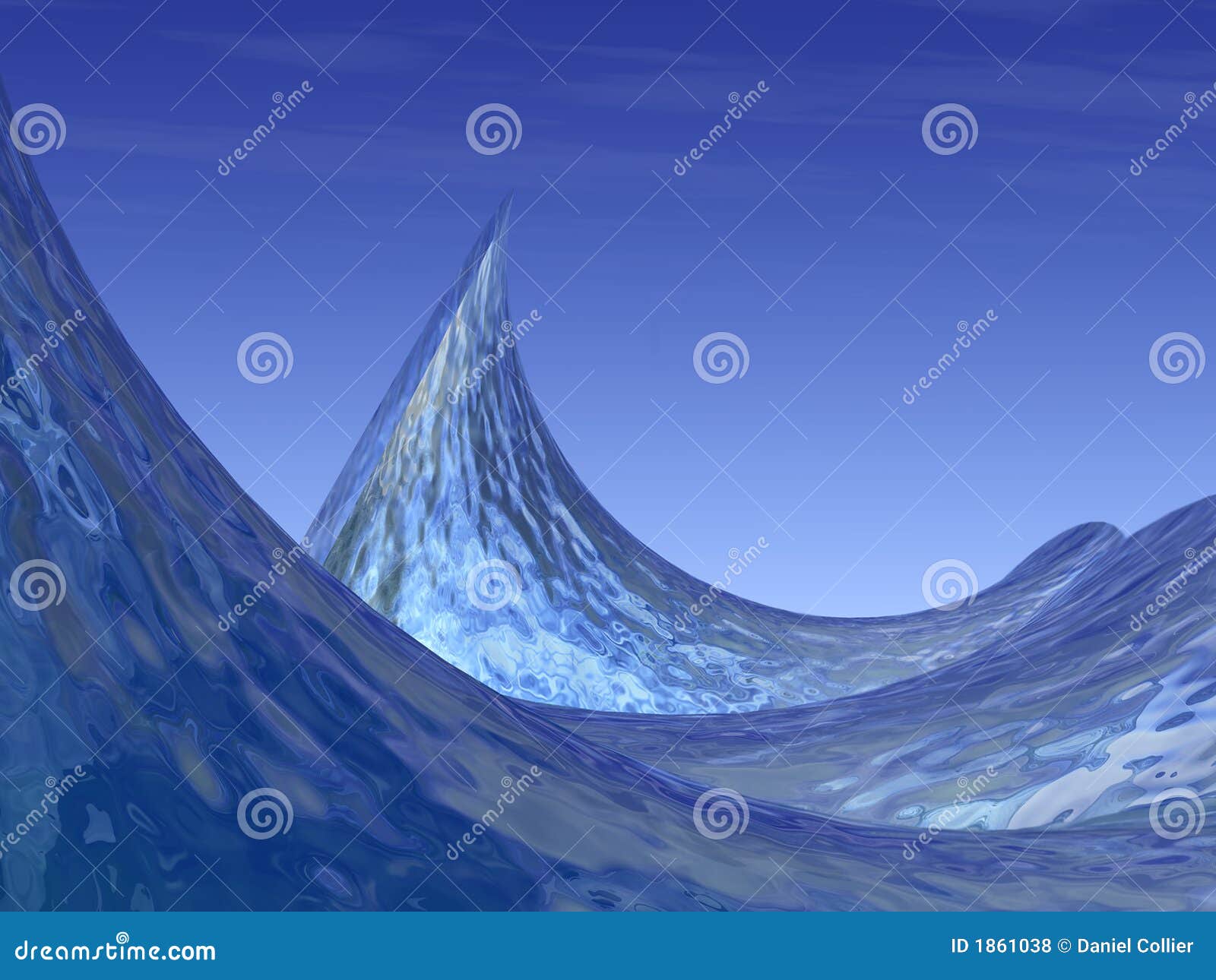 Surreal Ocean Sunset Painting In Ultra Hd By Magritte Stock Photography ...