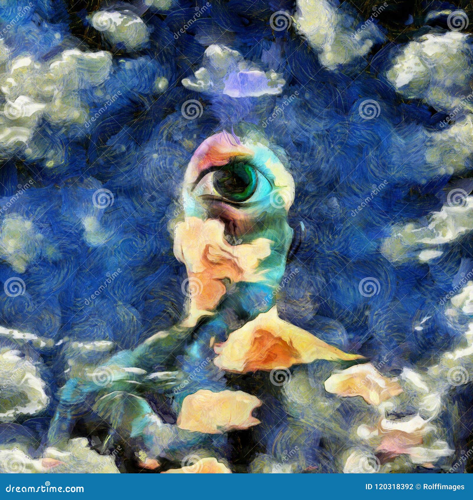 Third eye stock illustration. Illustration of beautiful - 120318392