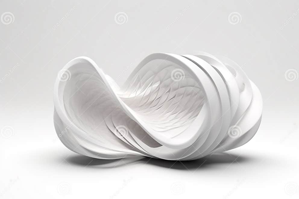 Surreal and Parametric Geometric Shape Object Background Stock ...