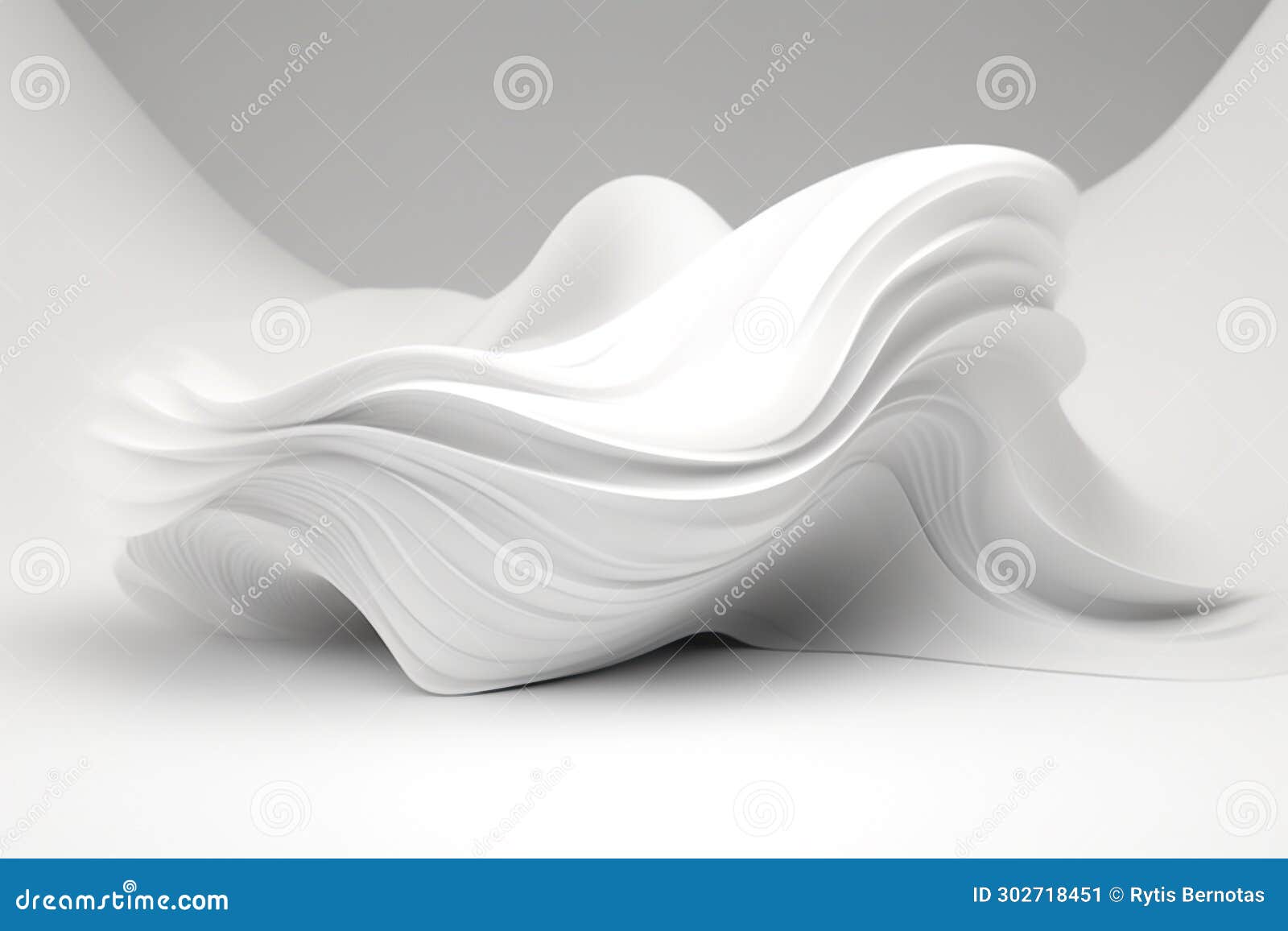 Surreal and Parametric Geometric Shape Object Background Stock ...