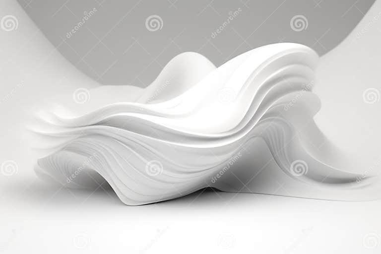 Surreal and Parametric Geometric Shape Object Background Stock ...