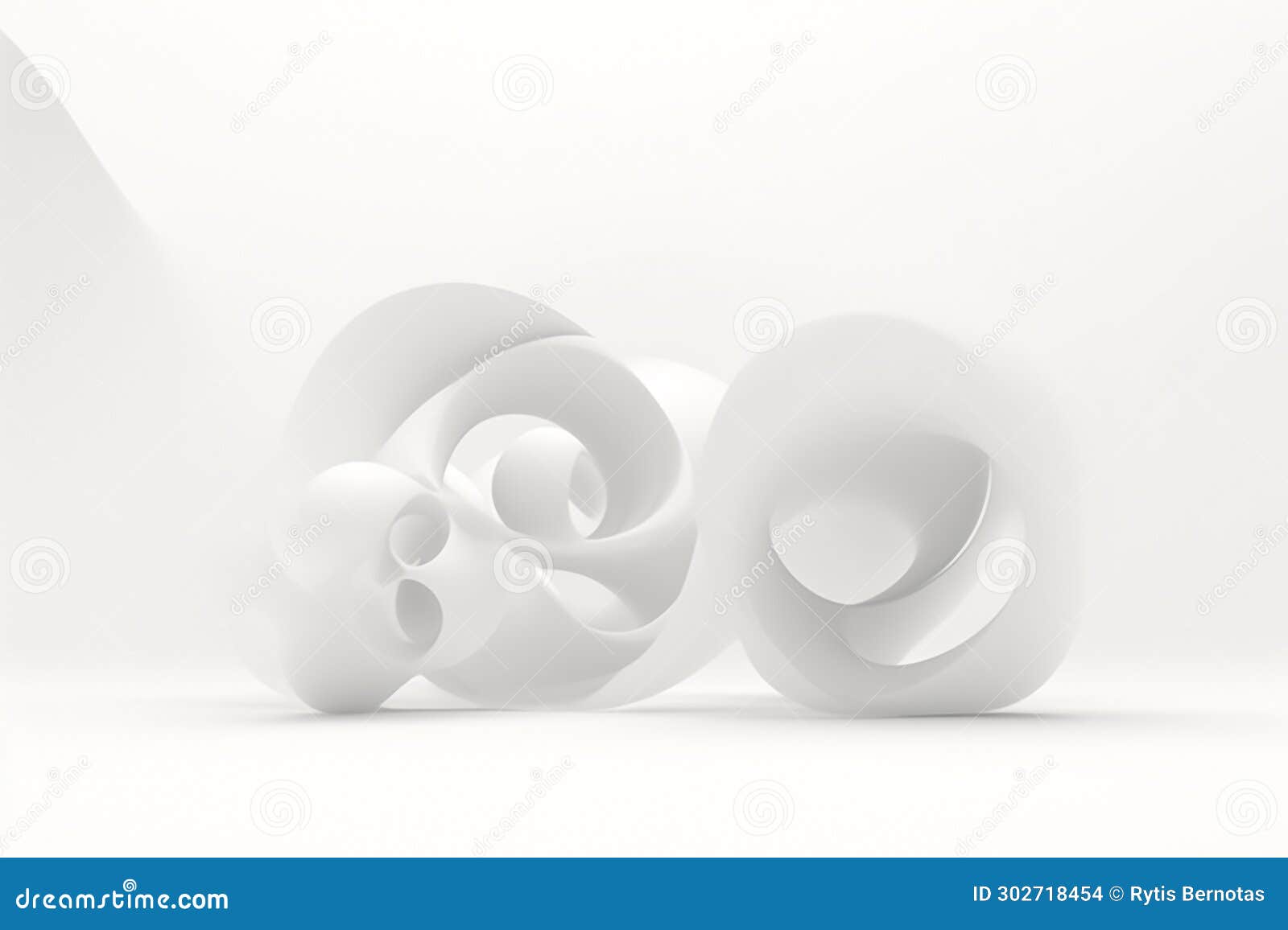 Surreal and Parametric Geometric Shape Object Background Stock ...