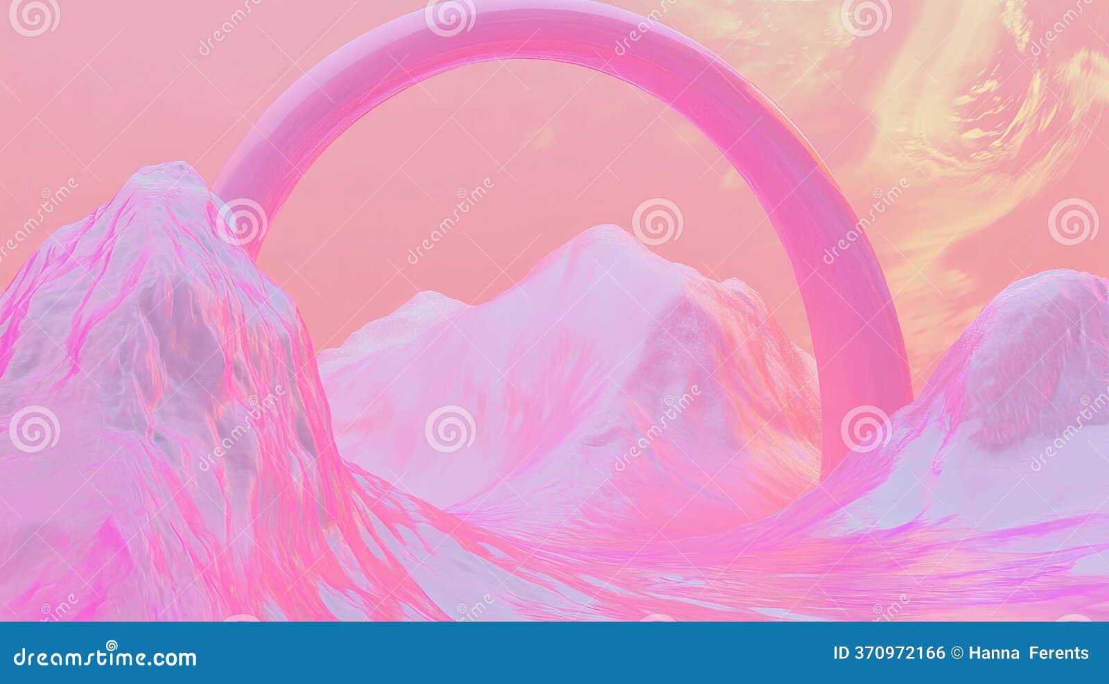 Surreal Pastel Architecture With Floating Staircase And Sunset Colors ...