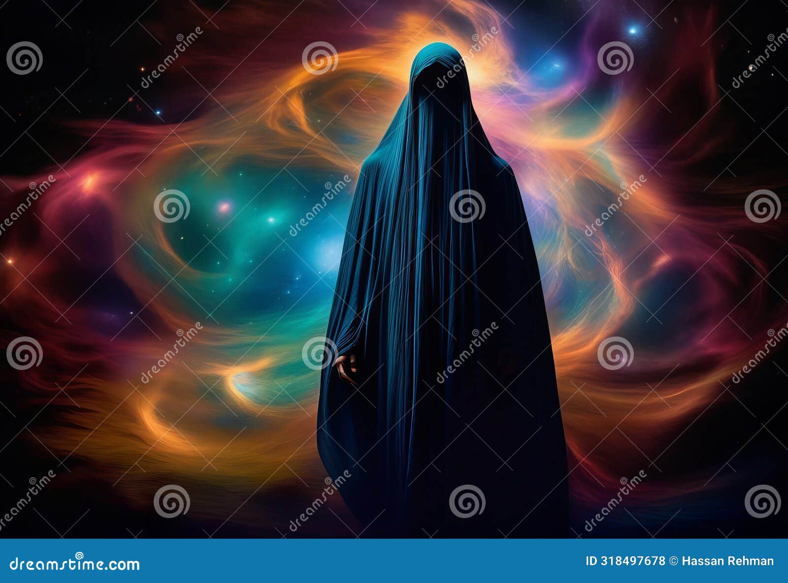 A Surreal Portrait of Myth and Mystery Stock Illustration ...