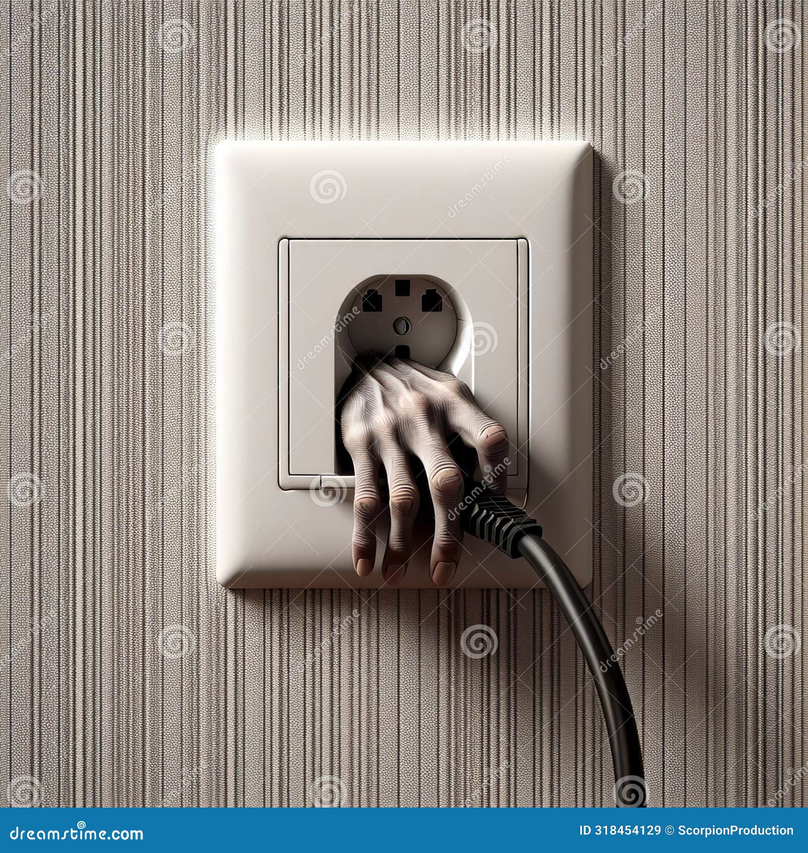 Surreal Power Socket Interaction Stock Image - Image of abstract ...