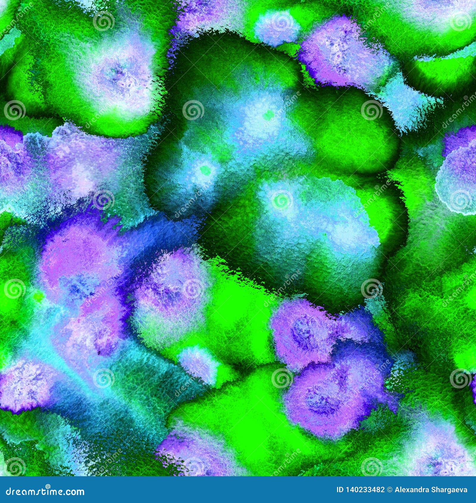 Surreal Psychedelic Brush Texture Surrealistic Seamless Pattern Stock ...