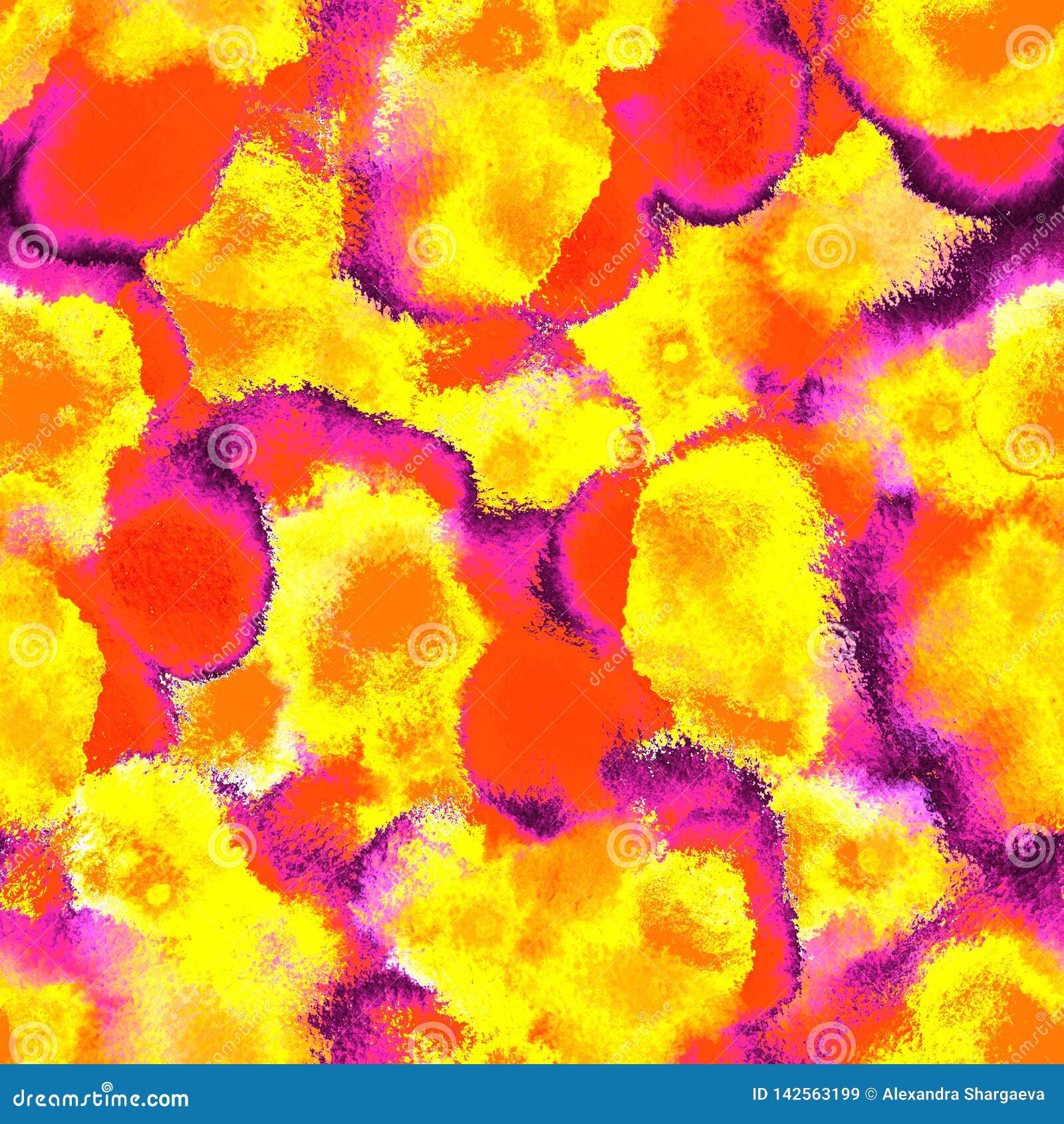 Surreal Psychedelic Brush Texture Surrealistic Seamless Pattern Stock ...