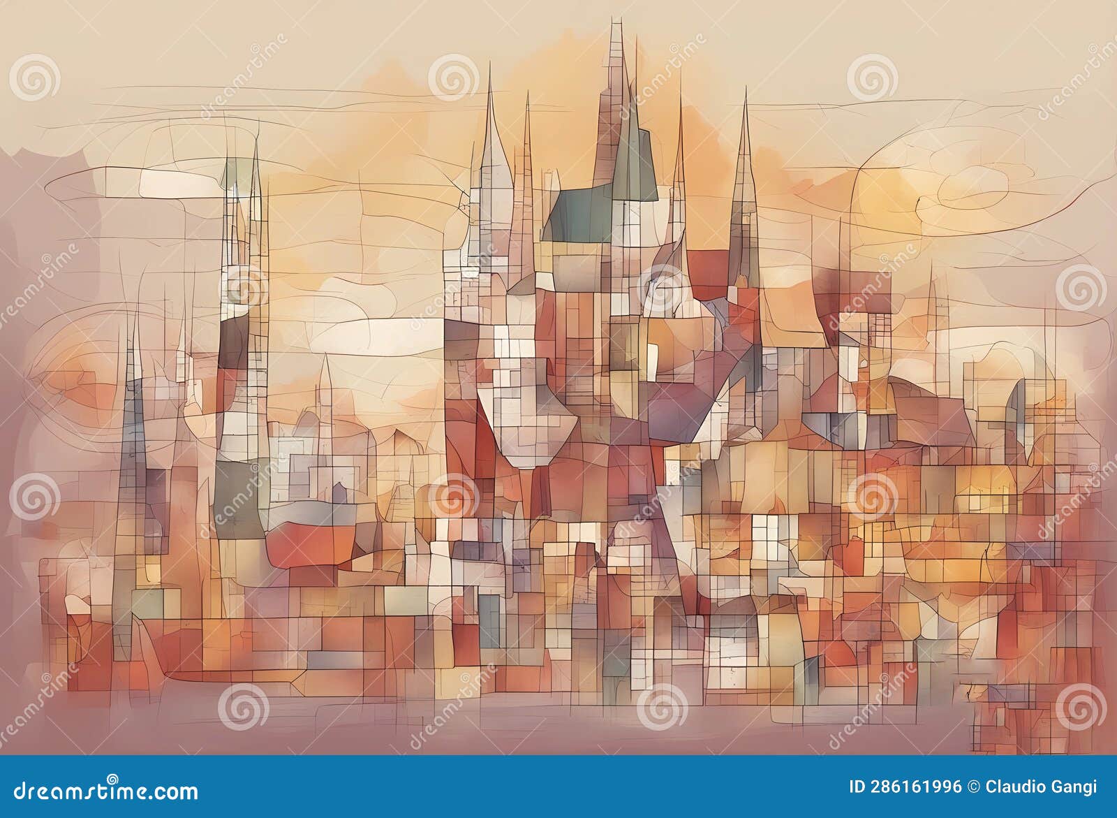 Surreal Relaxing Abstract Landscape- New Naturalism Background Stock ...