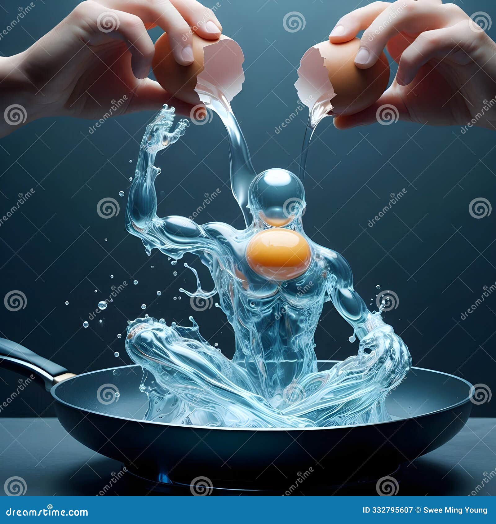 A Surreal Scene of Human-like Figure Forming in the Pan from the ...