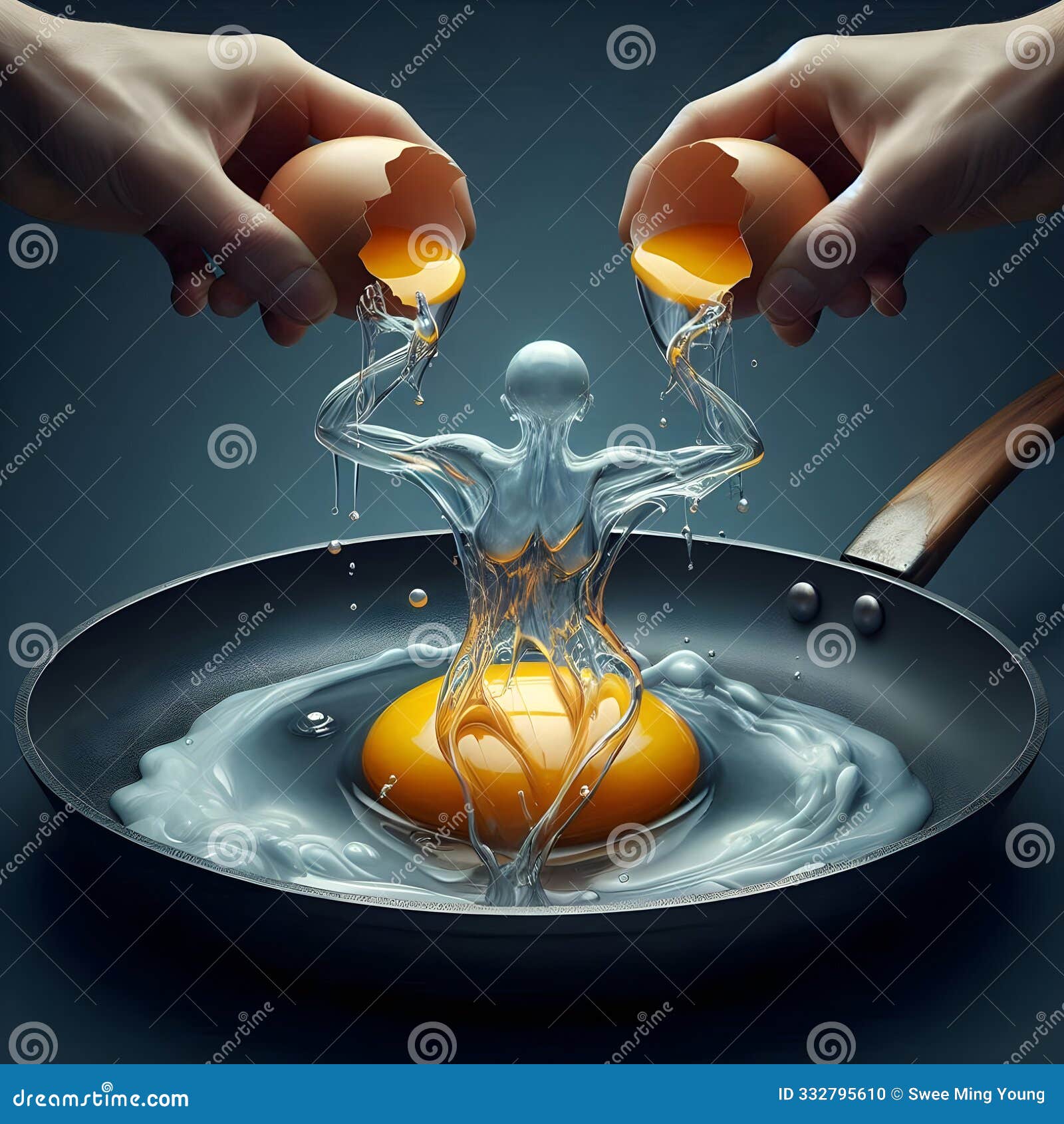 A Surreal Scene of Human-like Figure Forming in the Pan from the ...