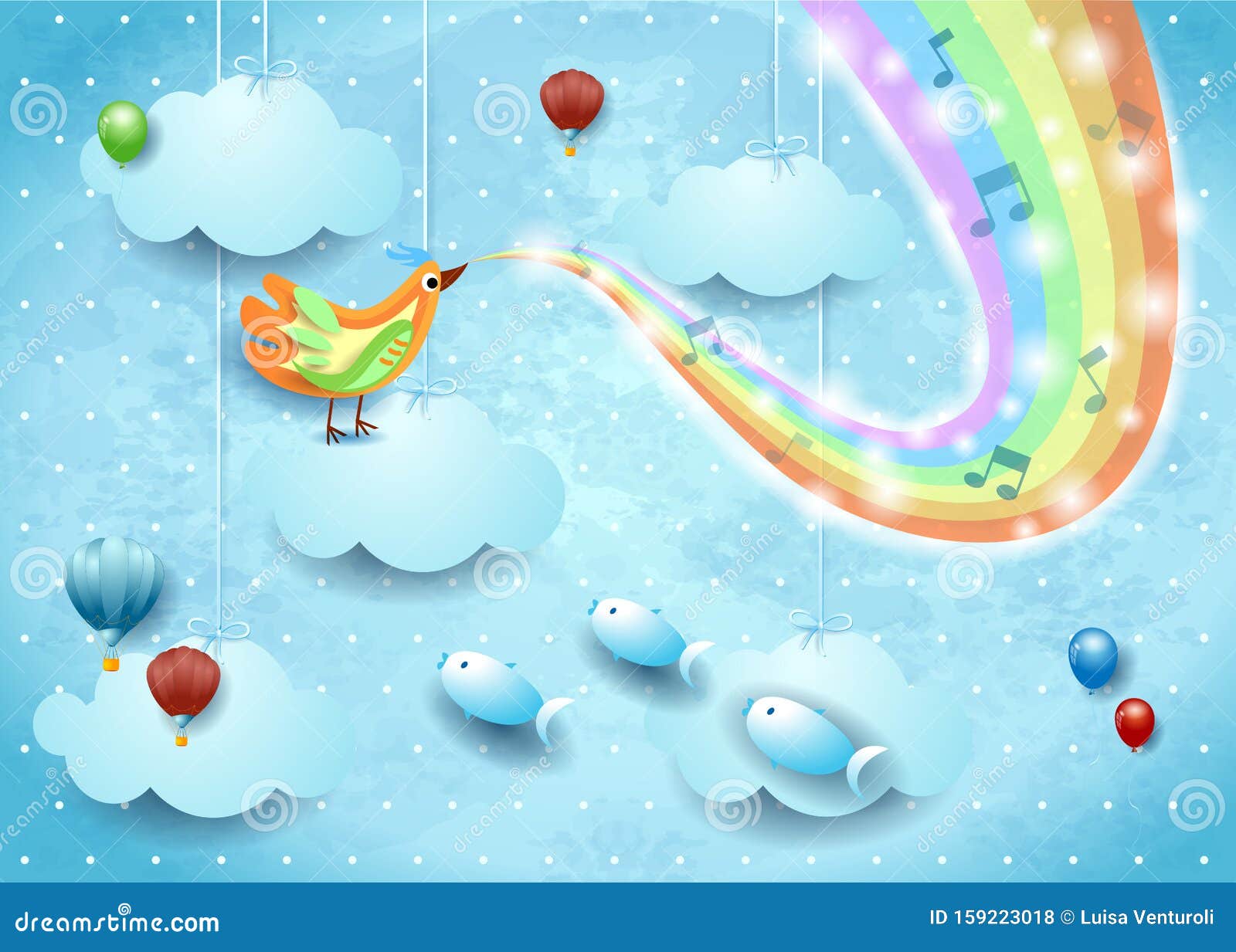Musical Notes Color Landscape Stock Illustrations – 28 Musical Notes ...