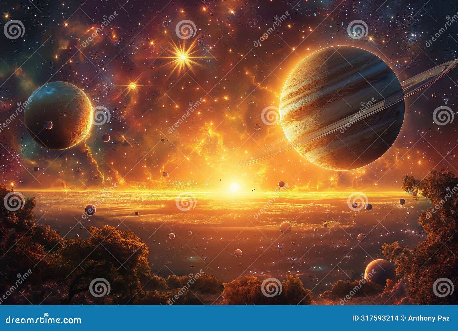Surreal Solar System: a Celestial Canvas of Wonders and Imagination ...