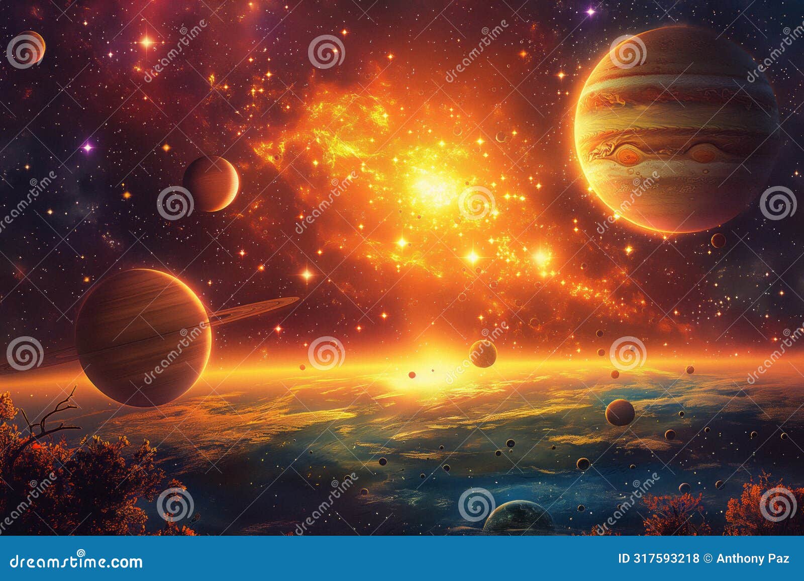 Surreal Solar System: a Celestial Canvas of Wonders and Imagination ...