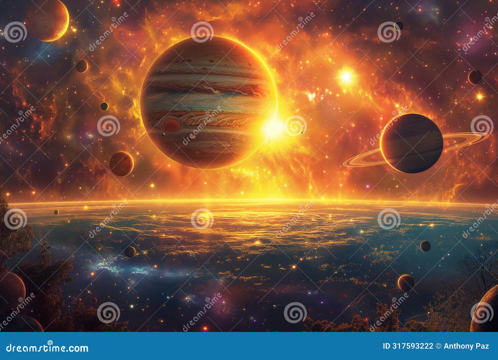 Surreal Solar System: a Celestial Canvas of Wonders and Imagination ...