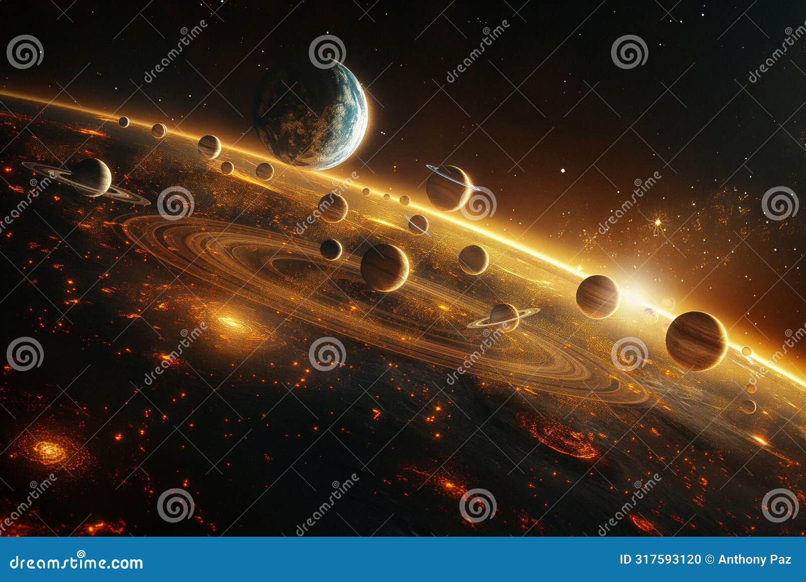 Surreal Solar System: a Celestial Canvas of Wonders and Imagination ...
