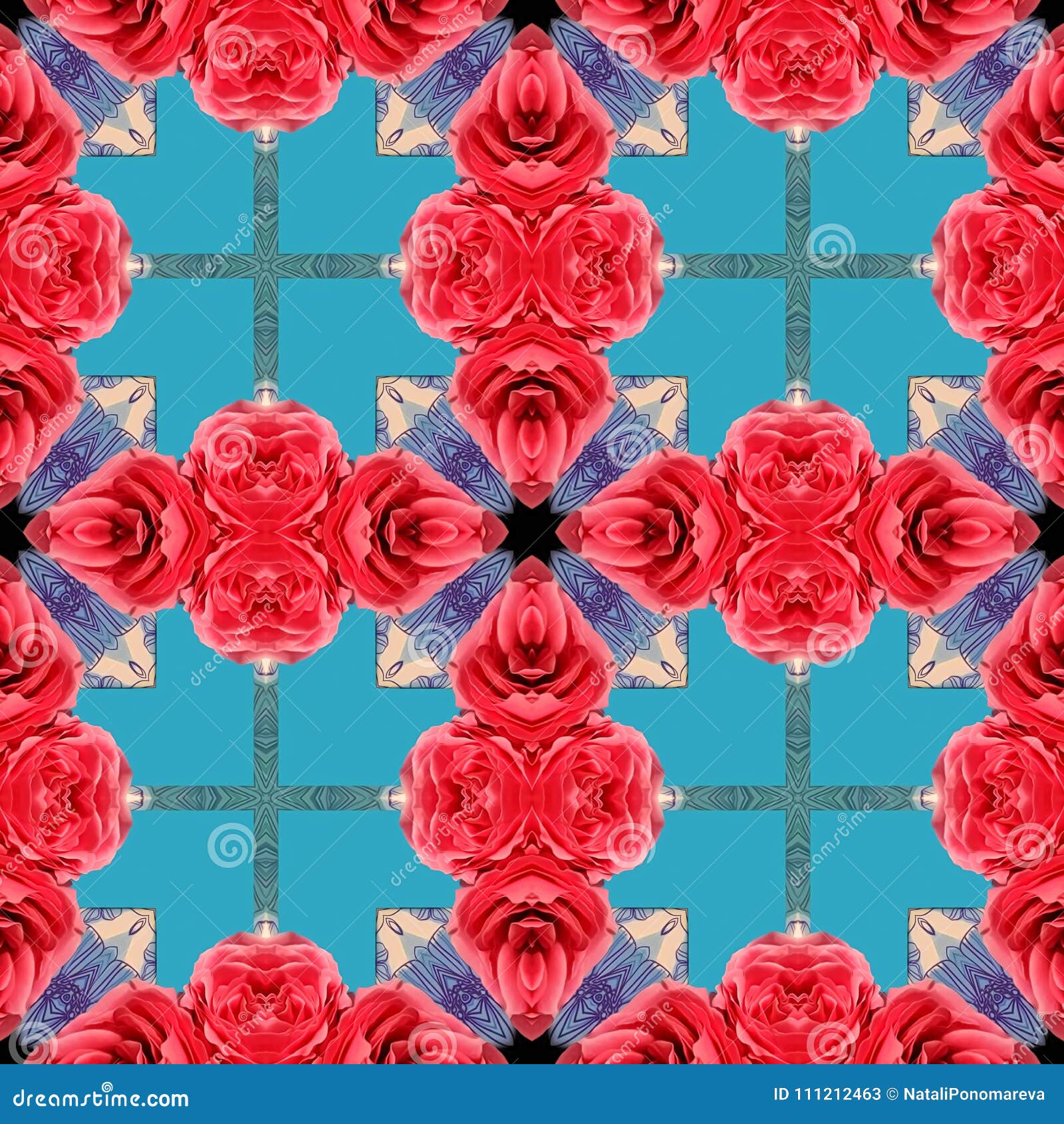 Red Roses on a Blue Background Stock Image - Image of happiness, pink ...