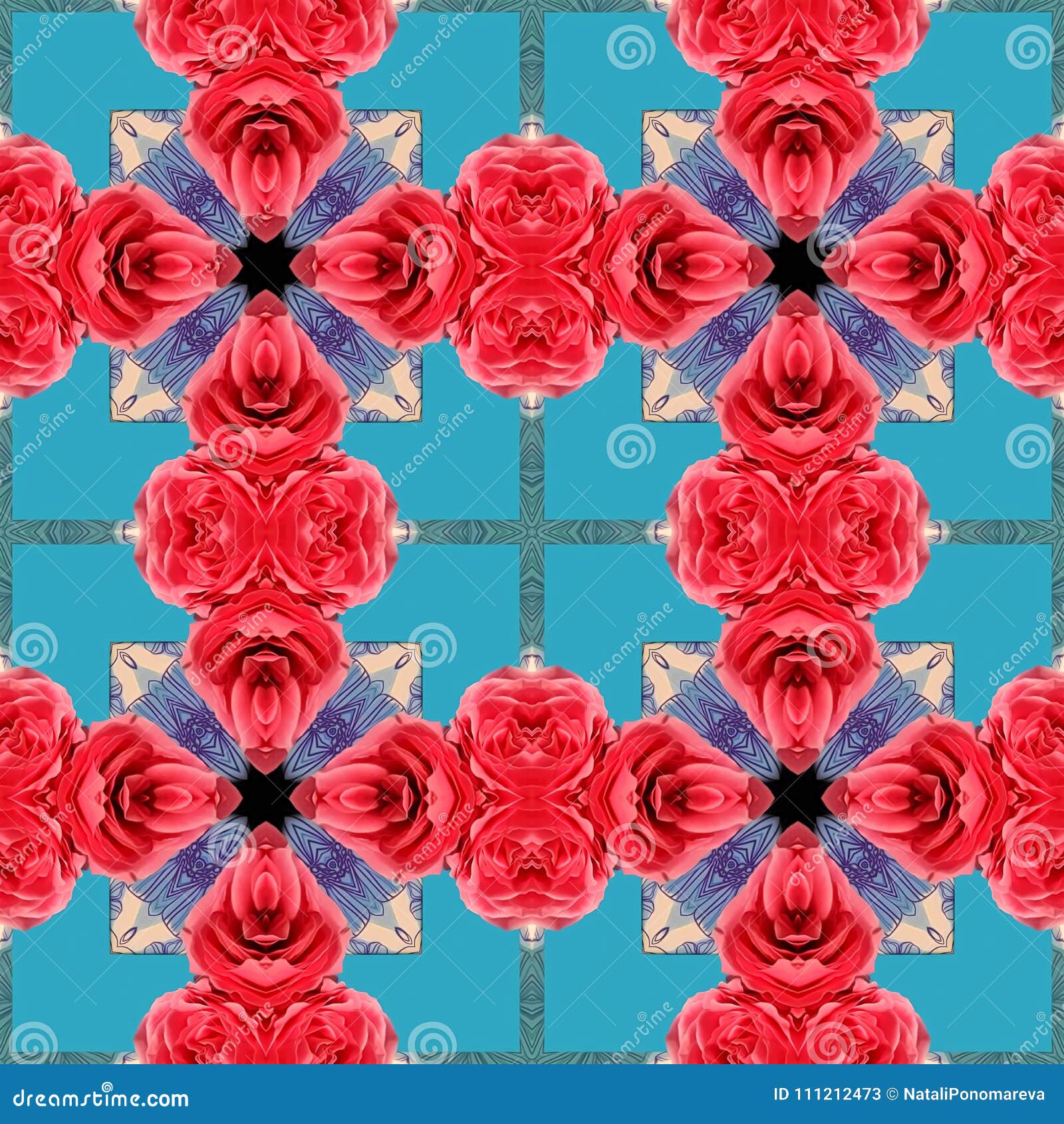 Red Roses on a Blue Background Stock Image - Image of background ...