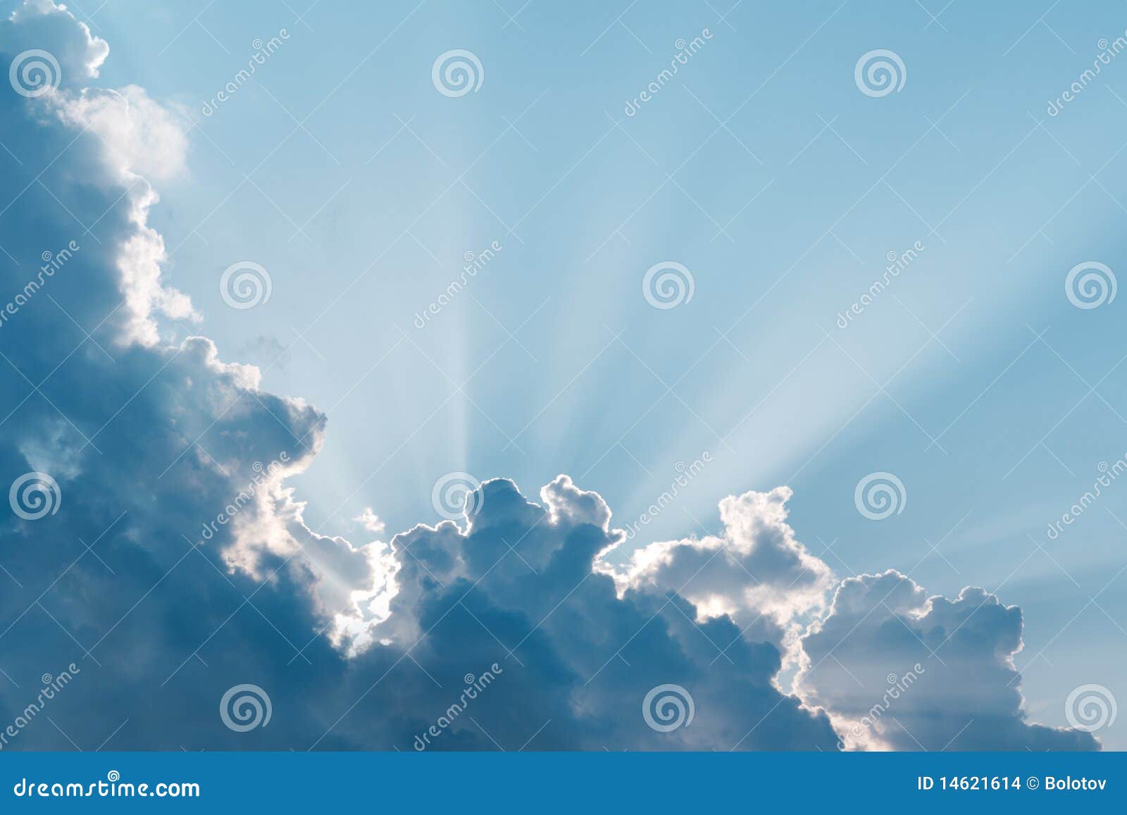 Surreal sun rays. stock photo. Image of inspiration, glow - 14621614