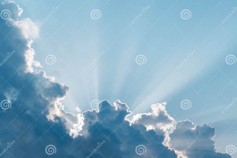 Surreal sun rays. stock photo. Image of inspiration, glow - 14621614