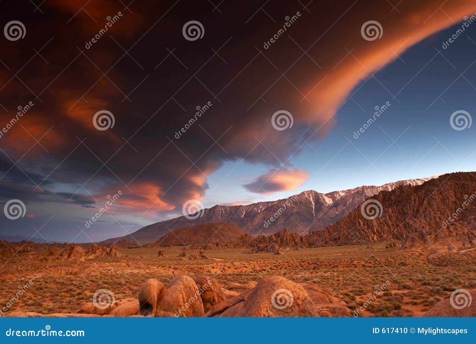 Surreal sunset stock photo. Image of dusk, mountains, lenticular - 617410