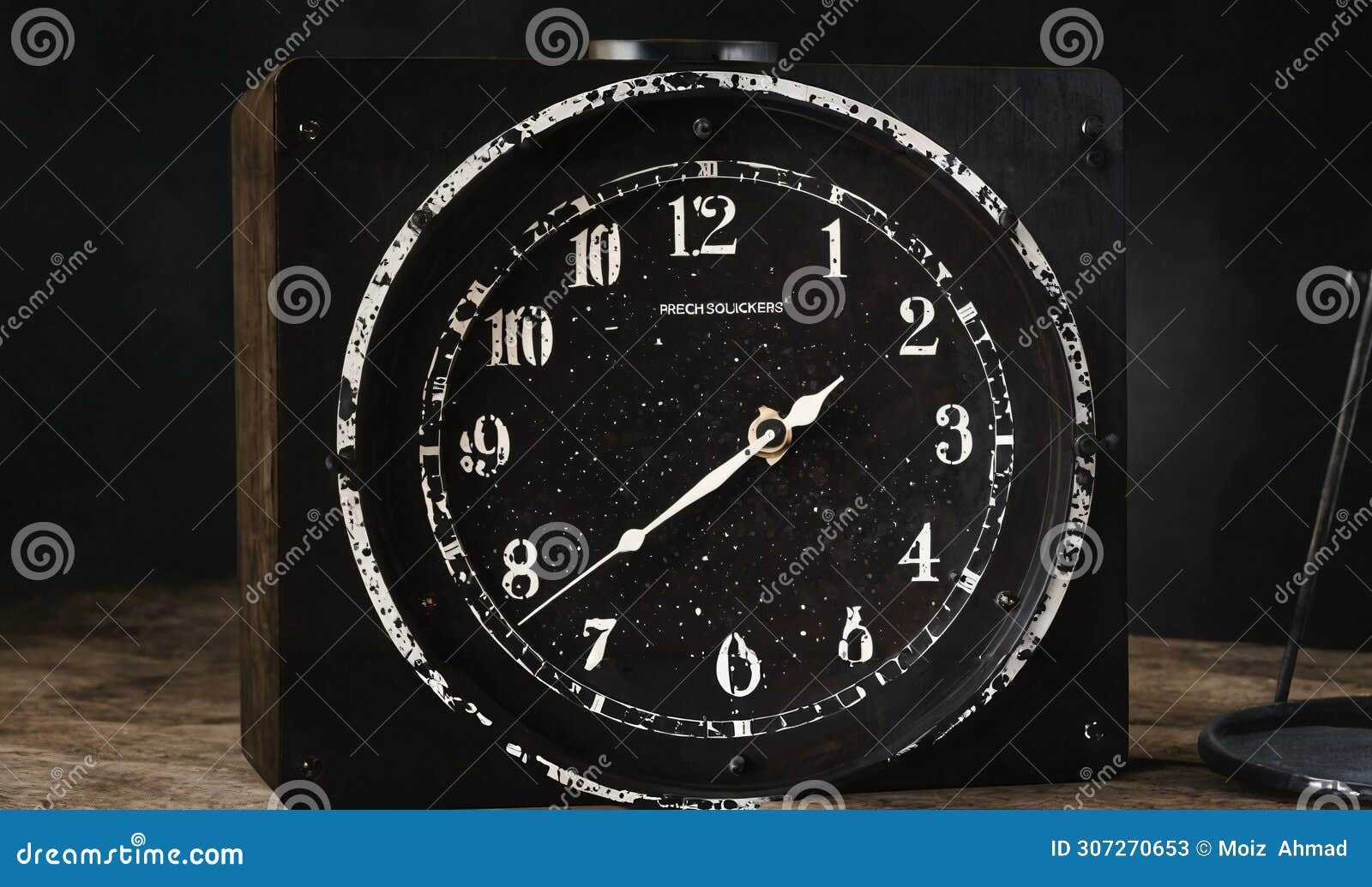 Fractured Timepiece: a Surreal Glimpse into Disrupted Moments Stock ...