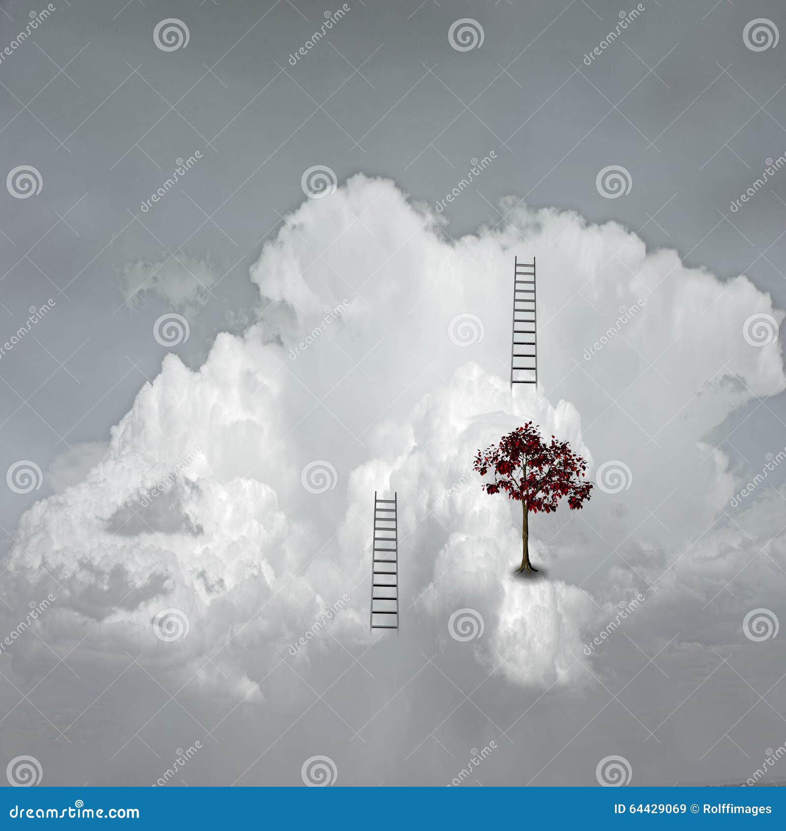 Surreal Vision stock illustration. Illustration of achievement - 64429069