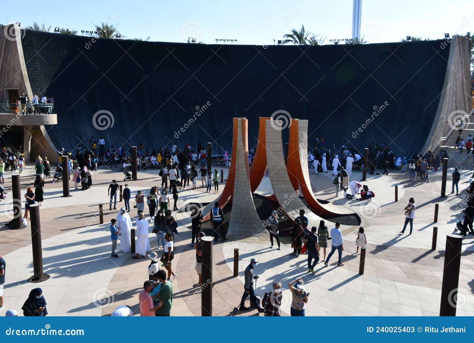 Surreal Water Feature at Expo 2020 in Dubai, UAE Editorial Stock Photo ...