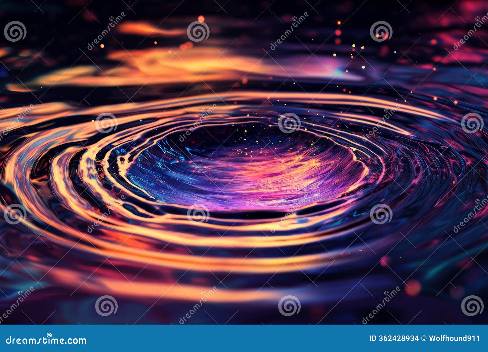 A Surreal Water Reflection Effect with Inverted Sky and Deep, Infinite ...