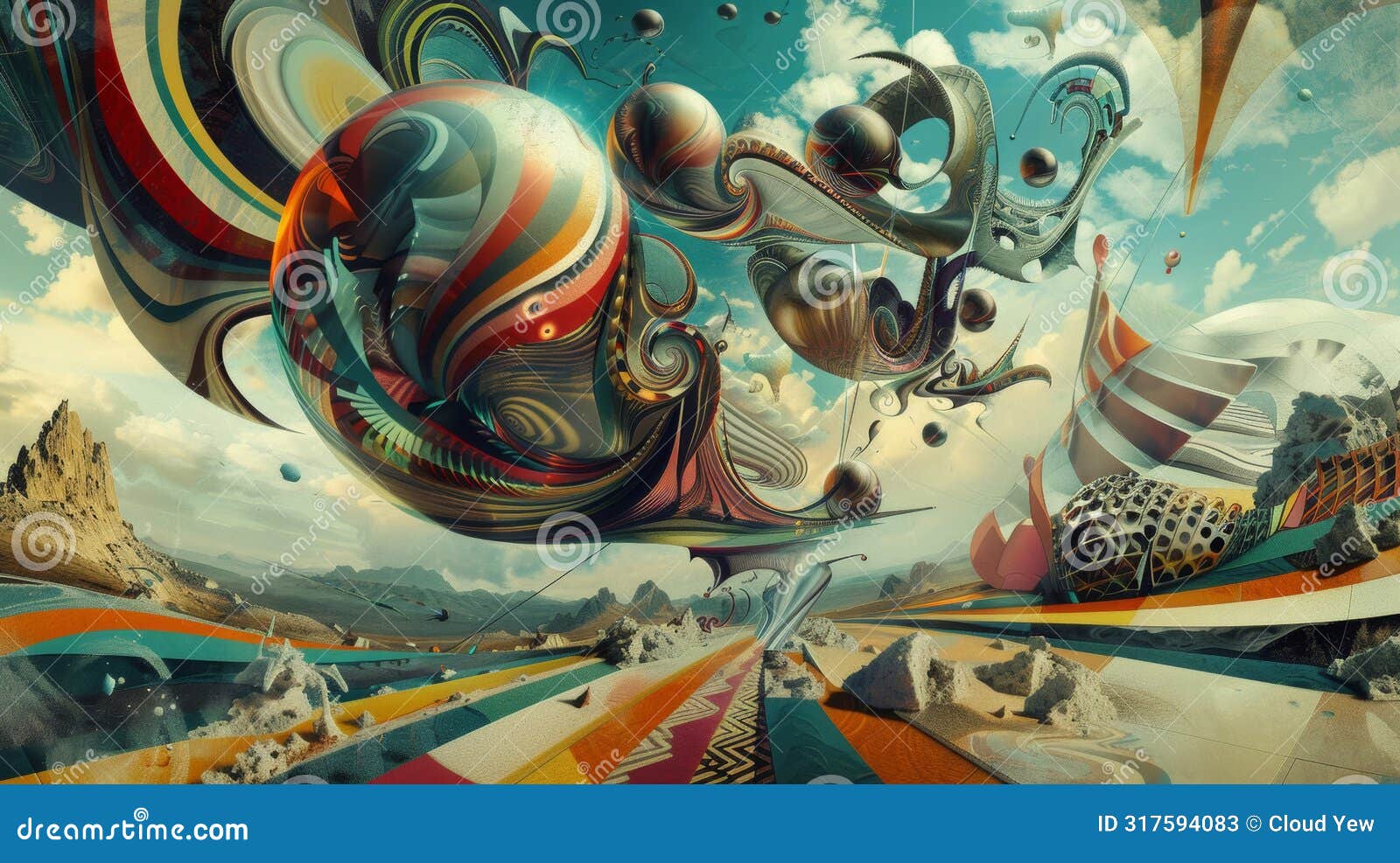 Surrealism with Dynamic Layout Patterns that Create a Sense of Movement ...