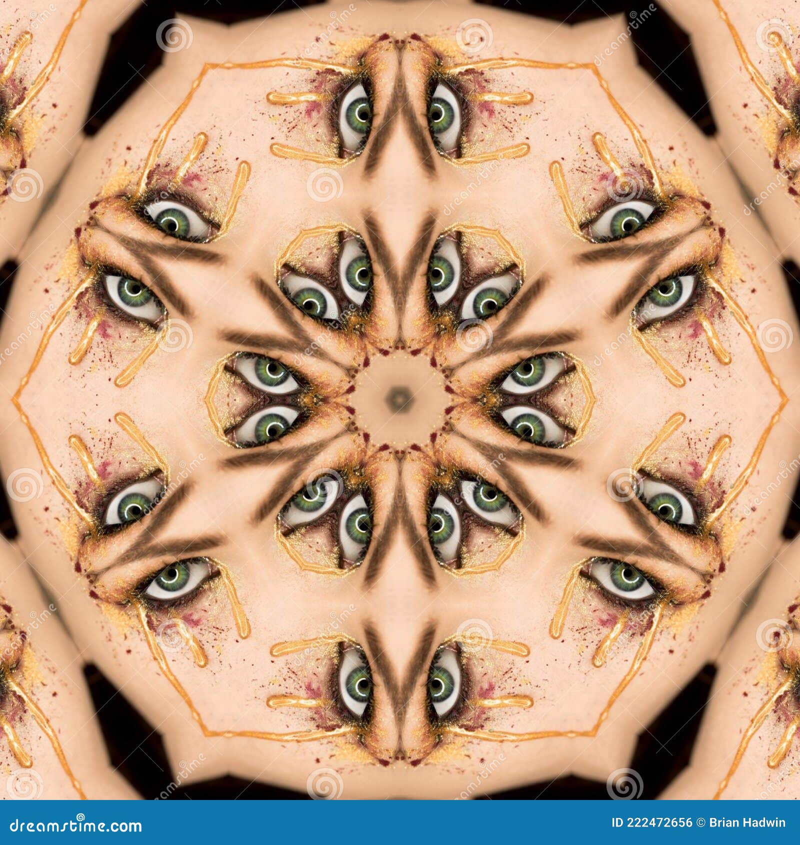 Surrealist Eye Mandala Art Royalty-Free Stock Photo | CartoonDealer.com ...