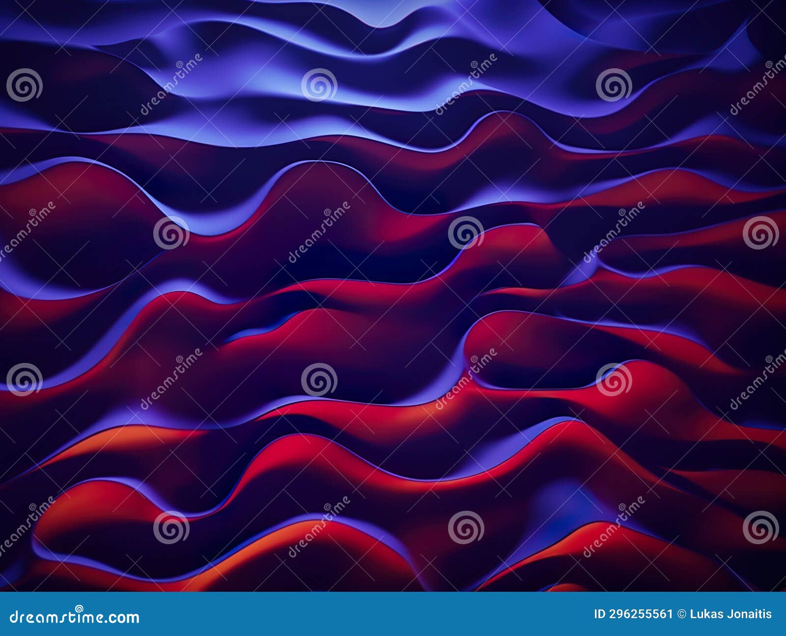 Surrealistic Abstract Neon Wavy Pattern Stock Illustration ...