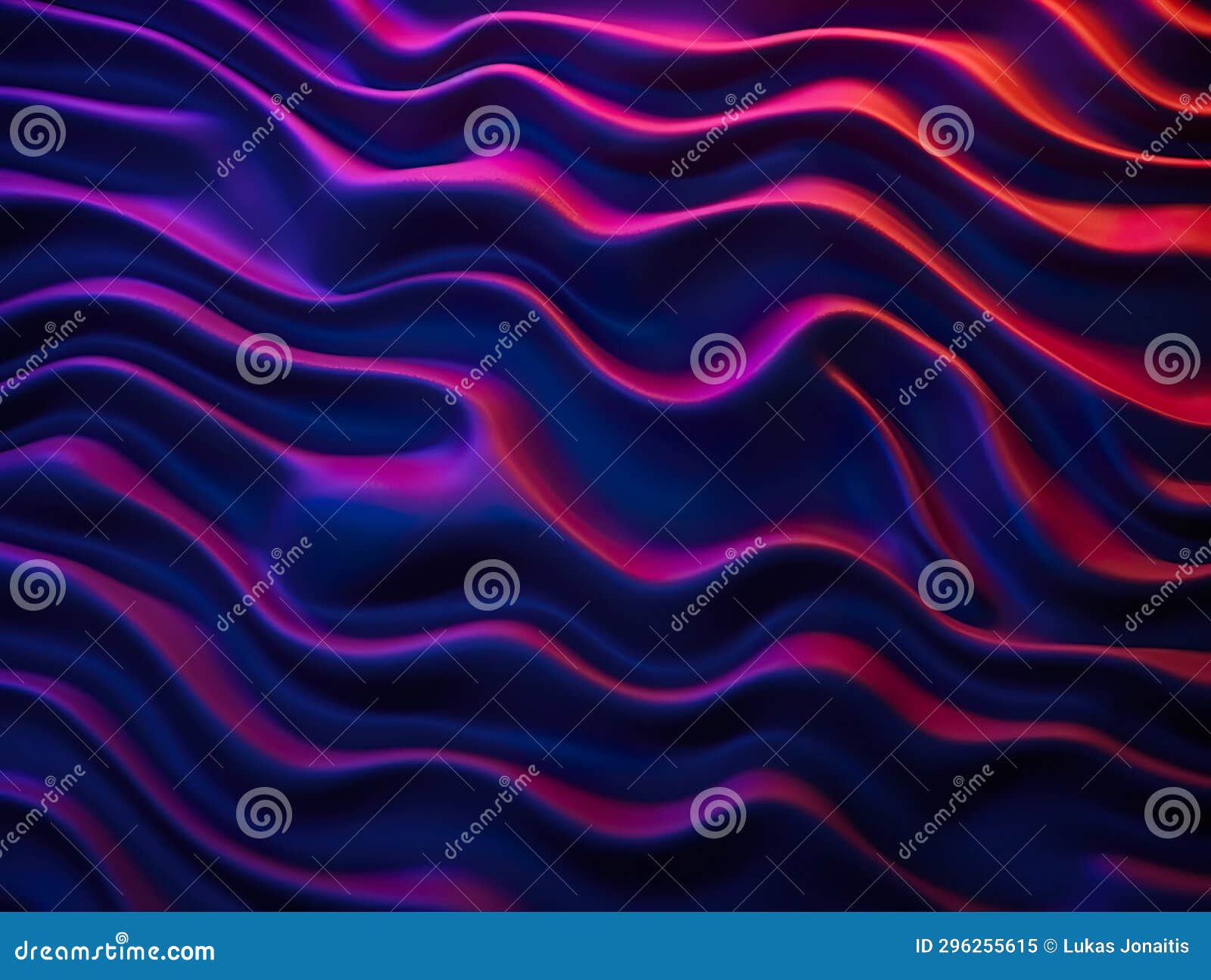 Surrealistic Abstract Neon Wavy Pattern Stock Illustration ...