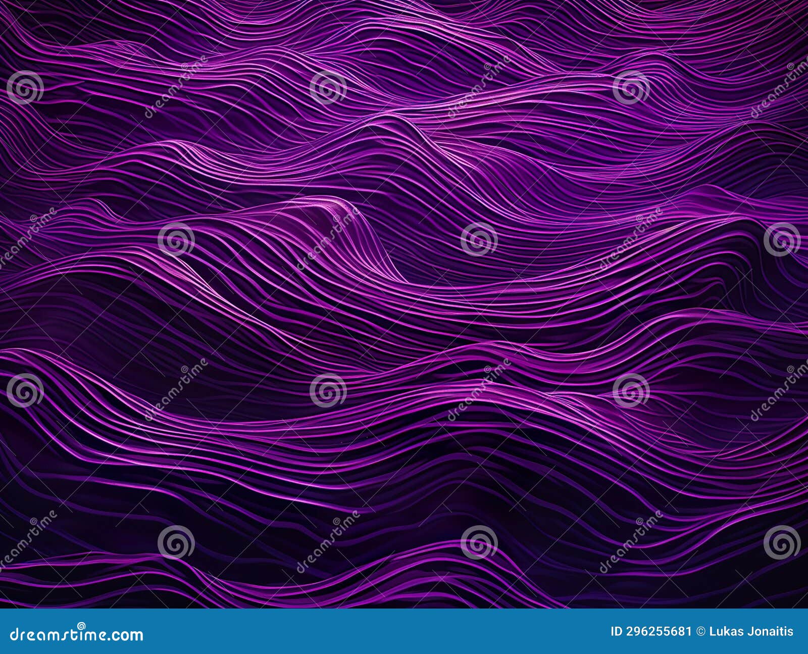 Surrealistic Abstract Neon Wavy Pattern Stock Illustration ...