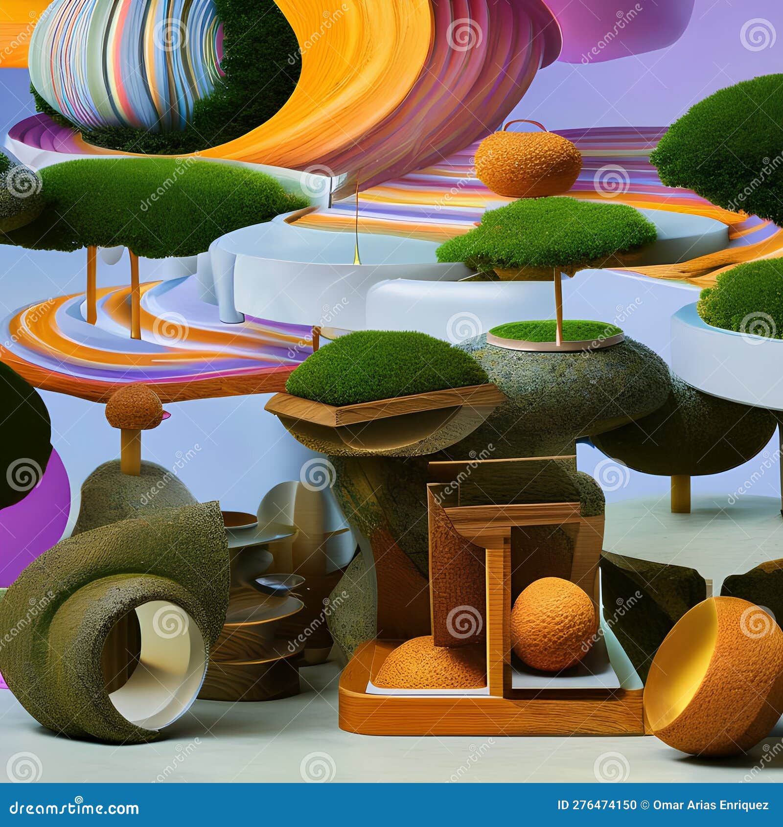 A Surrealistic Composition with Distorted Forms and a Dreamlike ...