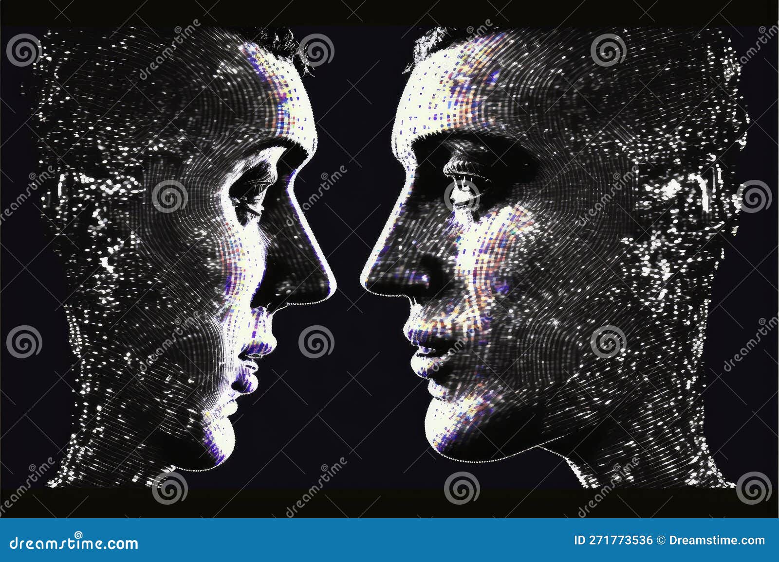 Surrealistic Human Face by Arrayed Pixel Forming in Glistering ...