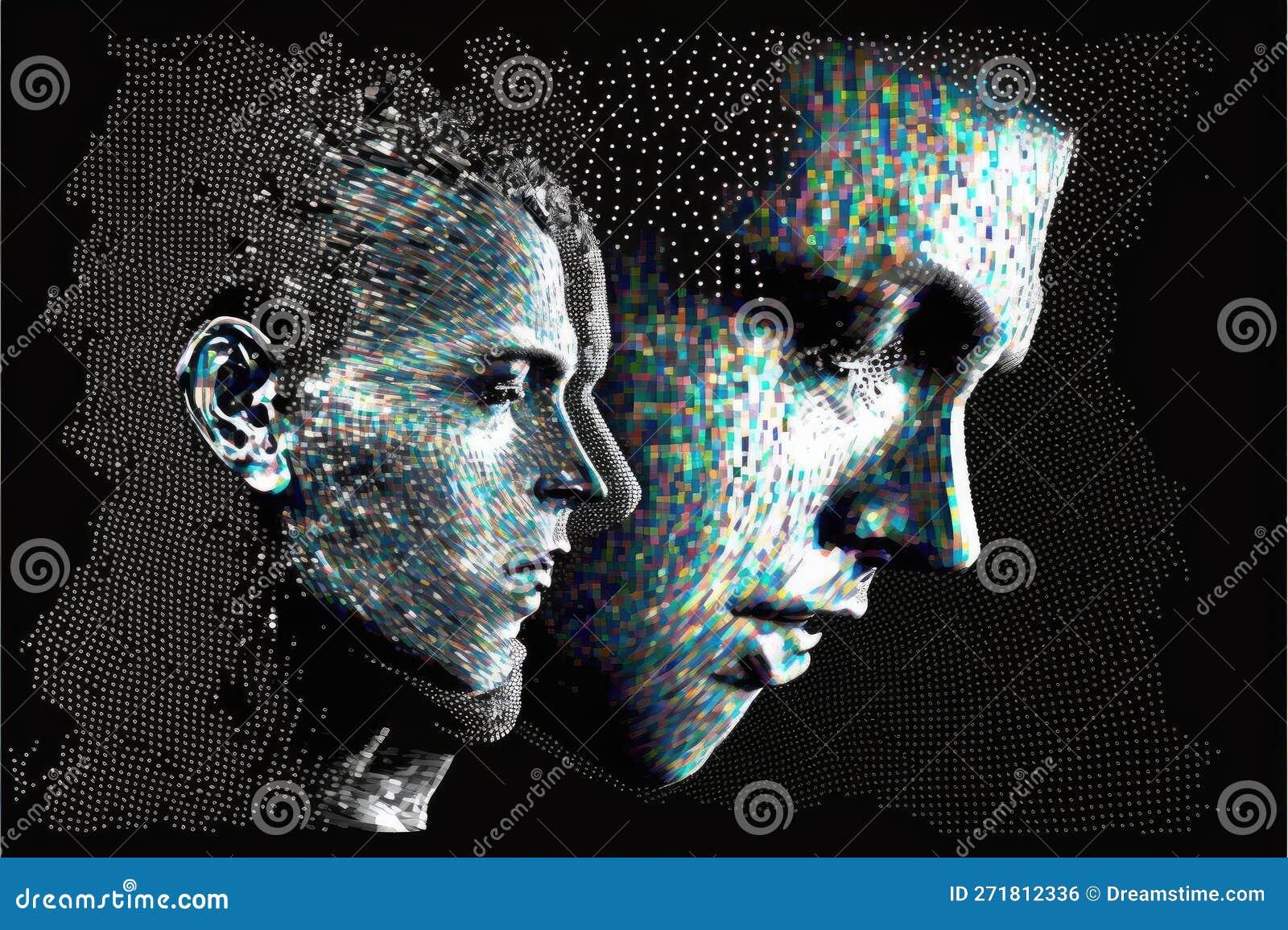 Surrealistic Human Face by Arrayed Pixel Forming in Glistering ...