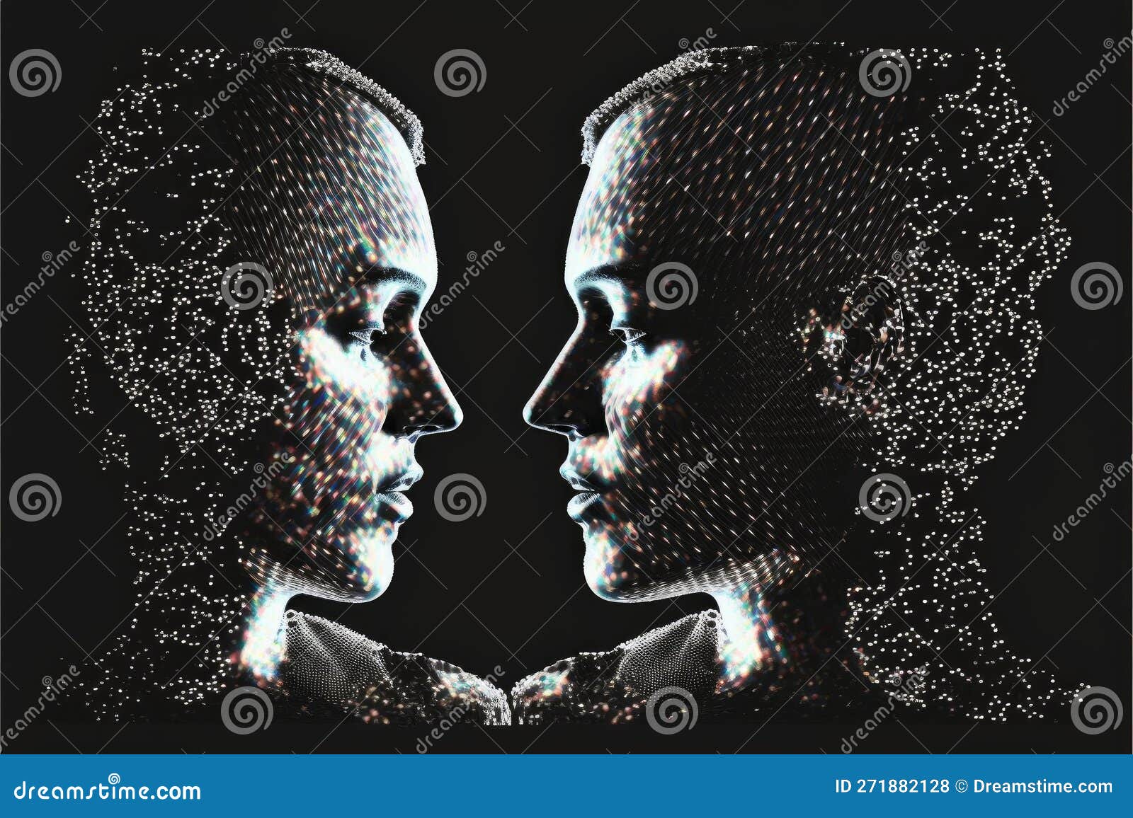 Surrealistic Human Face by Arrayed Pixel Forming in Glistering ...