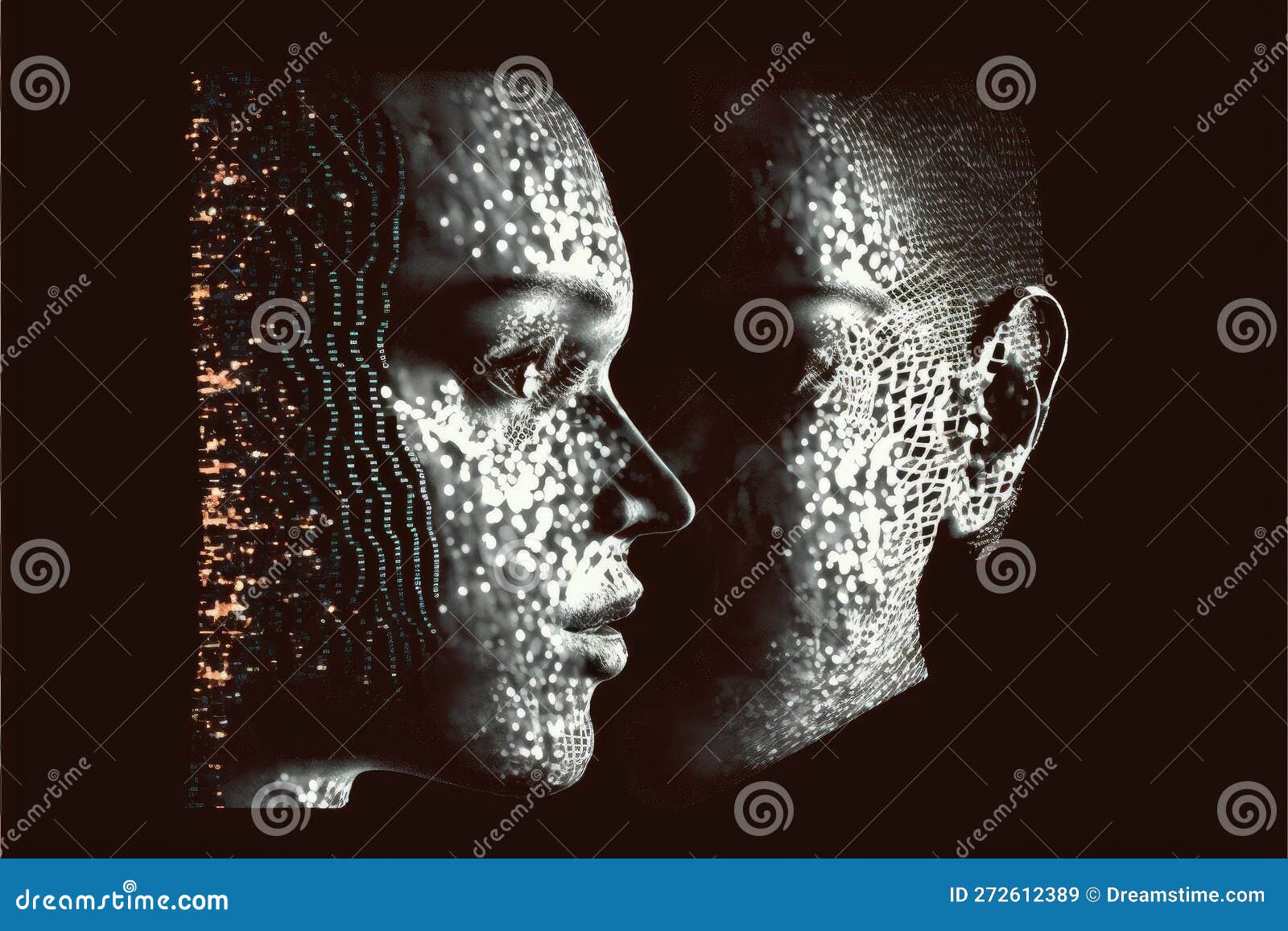Surrealistic Human Face by Arrayed Pixel Forming in Glistering ...