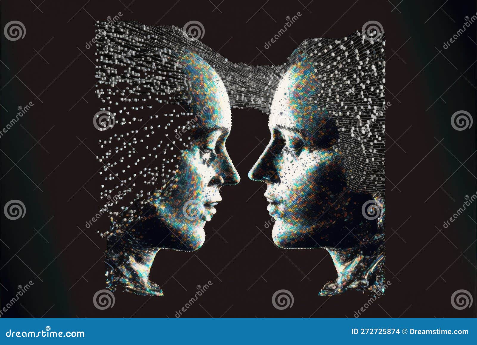 Surrealistic Human Face by Arrayed Pixel Forming in Glistering ...