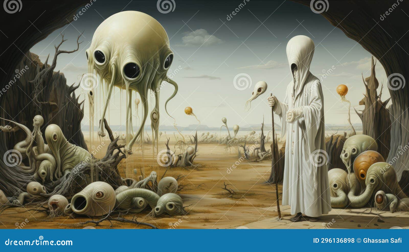 A Surrealistic Representation of a Nightmare Stock Illustration ...