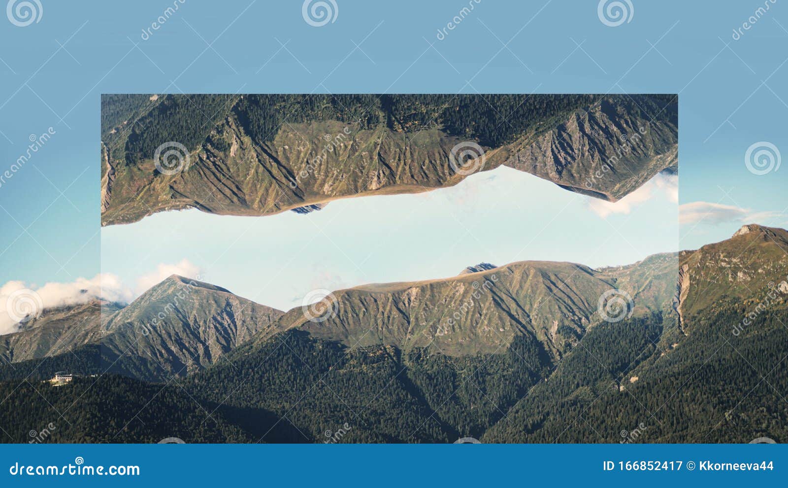 Surrealistic Landscape with Distorted Reality, Creative Composition of ...