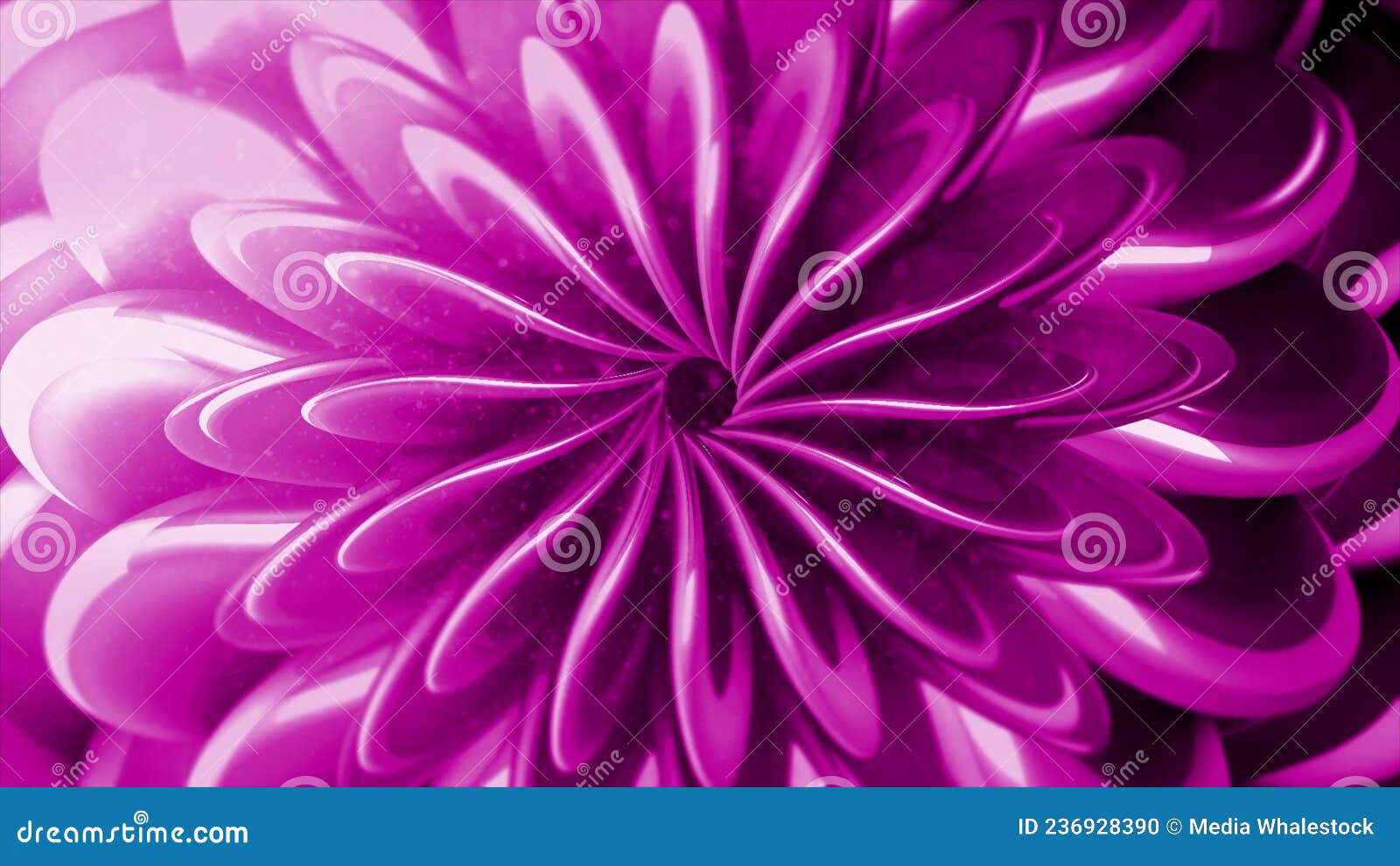Surrealistic Pink Breathtaking Opened Flower Bud Creating an Optical ...