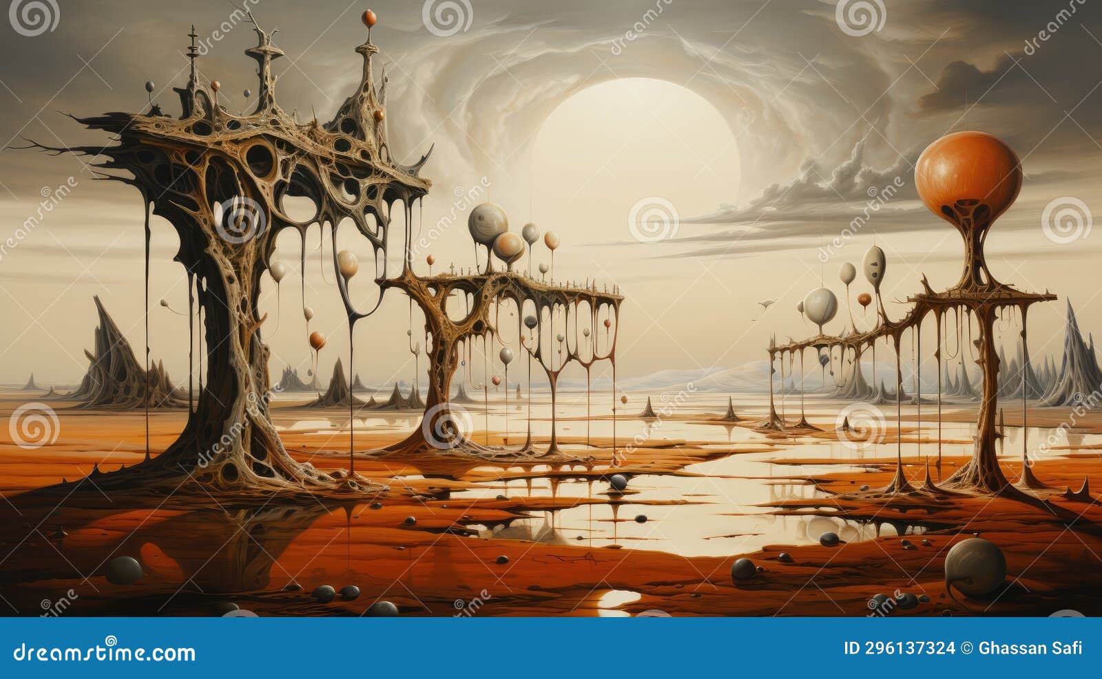 A Surrealistic Representation of a Nightmare Stock Illustration ...